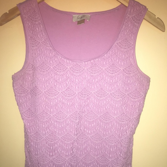 LOFT | Tops | Loft Beautiful Light Purple Top | Poshmark